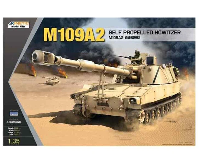 KINETIC 61006 M109A2 Self-Propelled Howitzer Kit Montaggio 1/35 EUR 49 ...