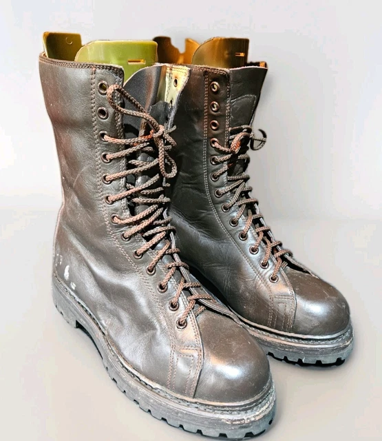 SLOVAKIAN MILITARY BROWN Boots UK 7 (7.5) EU 41 CCA 1998 Jasbardejov Mens Combat £38.11 ...