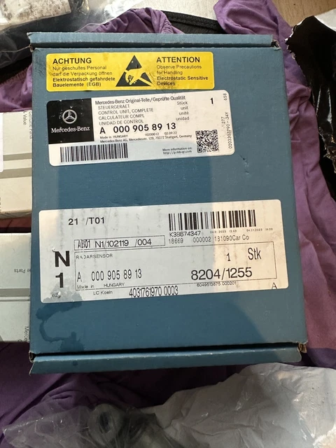 ORIGINAL MERCEDES-BENZ RADARSENSOR Distronic Radar Sensor A0009058913 ...