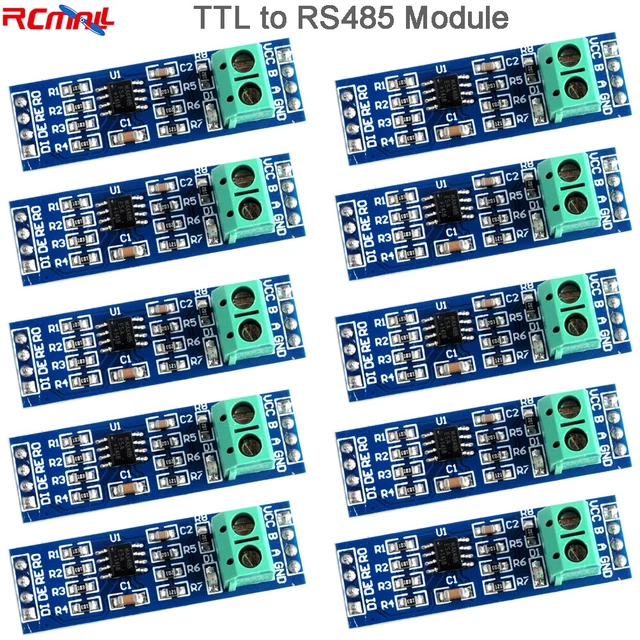 10PCS TTL UART Serial Adapter to RS-485 MAX485 Converter Module 5V for ...