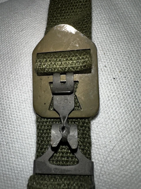 ORIGINAL US ARMY M1 Helmet Chinstrap, Green 1950s Korea to Vietnam £57. ...