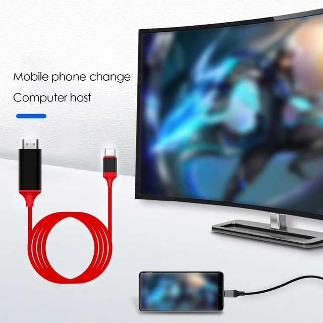 SCREEN LAPTOP PROJECT Projection Wire Adapter Cable 4K HD Cable Type-C ...