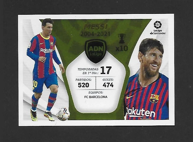 LIONEL MESSI , Sticker Edicion Especial, Adn La Liga Panini Este 2021 ...
