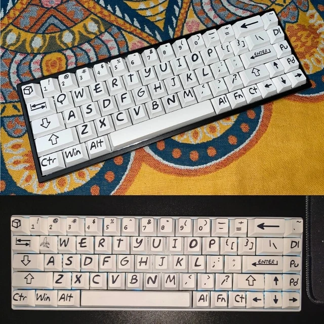 133 BIG LETTER Custom Keycaps PBT Cherry Profile Keycaps for Cherry MX ...