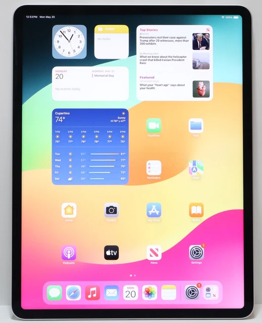 APPLE IPAD PRO M2 6ta generación 1 TB Wi-Fi 12,9" MNXX3LL/A plateado ...