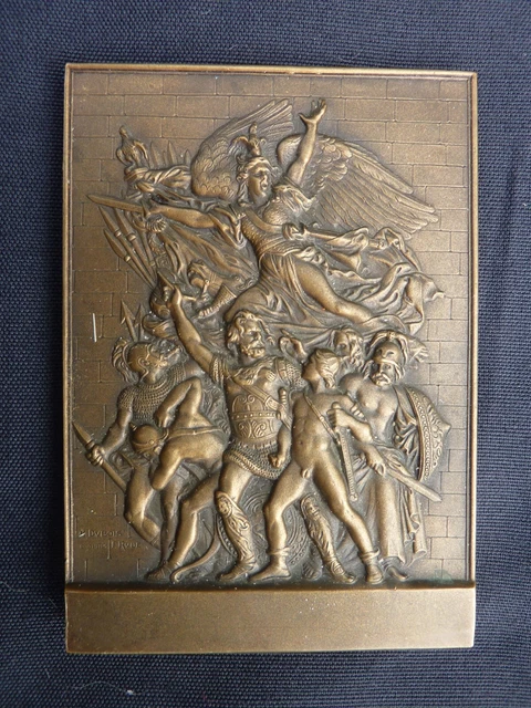 MÉDAILLE PLAQUE BAS Relief Bronze Medal 奖章 Arc De Triomphe Etoile H ...