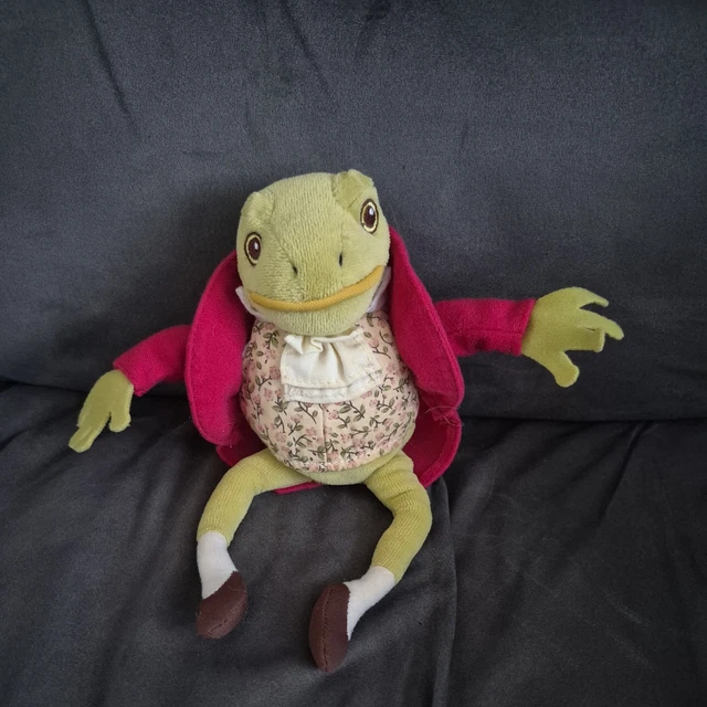 MR JEREMY FISHER Beatrix Potter Frog Plush cuddly toy. Rainbow Designs ...