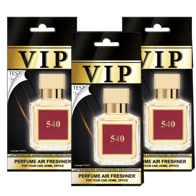 3X AUTO DUFT VIP-540, Lufterfrischer Auto,Duftbaum auto,Auto zubehör,Duftspender EUR 8,99 ...