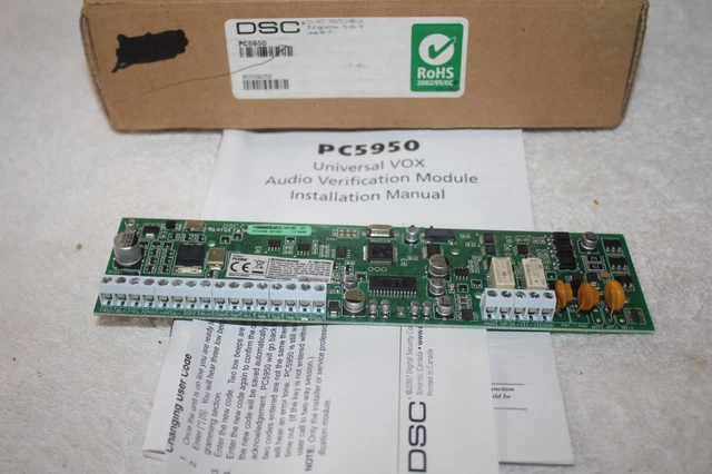 DSC PC5950 | Audio Verification Module, Universal Vox, 2-Way, 11 To 13. ...