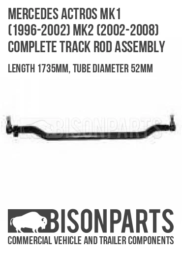 MERCEDES ACTROS MK1 (1996-2002) MK2 (2002-2008) Complete Track Rod ...