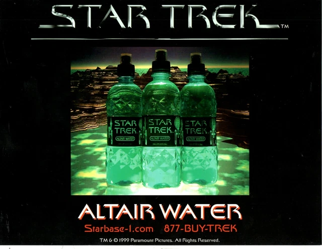STAR TREK 1999 Starbase1.com Sales Sheet Altair Water £4.69 - PicClick UK