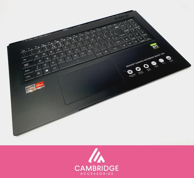 MEDION ERAZER BEAST X25-MD GM7ZXXP 17.3" Palmrest RGB Backlit Keyboard ...