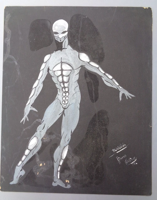 SIGNED RICHARD WELLING Drawing Art Anatomy Full Body Performer Male ...