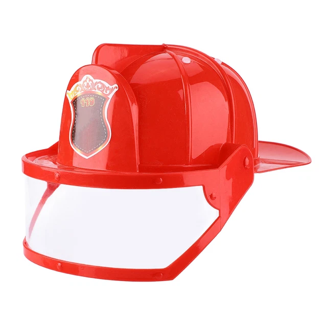 5PCS CHILDREN FIREFIGHTER Fireman Cosplay Toys Kit Helmet Fire ...