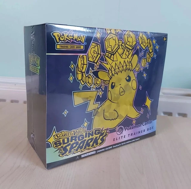 POKÉMON SURGING SPARKS Elite Trainer Box ETB Pokemon Center Exclusive ...
