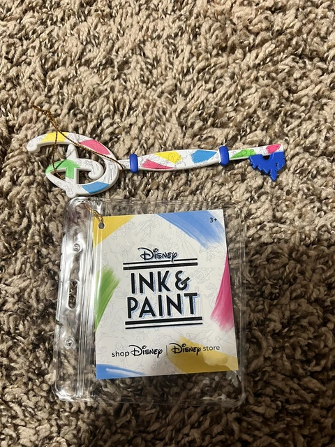 DISNEY INK & Paint Collectible Opening Ceremony Key Pink Blue Yellow ...