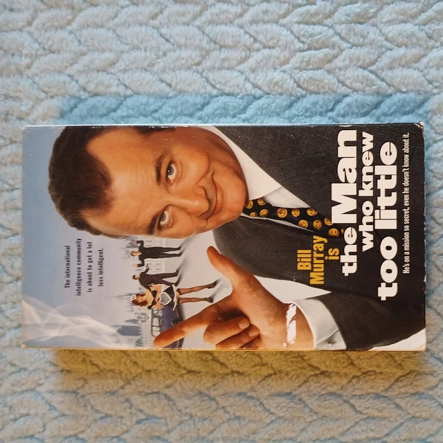 THE MAN WHO Knew Too Little (VHS, 1998) Bill Murray Spy Comedy Pre ...