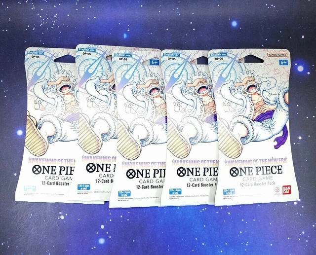 5X ONE PIECE Awakening of the New Era Sleeved Booster Packs Lot of Five ... 5X ONE PIECE Awakening of the New Era Sleeved Booster Packs Lot of Five ...