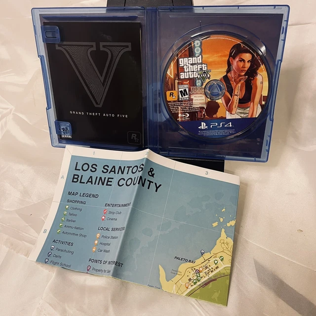 GRAND THEFT AUTO V GTA 5 (Sony PlayStation 4 PS4, 2014) CIB avec carte EUR 17,64 - PicClick FR