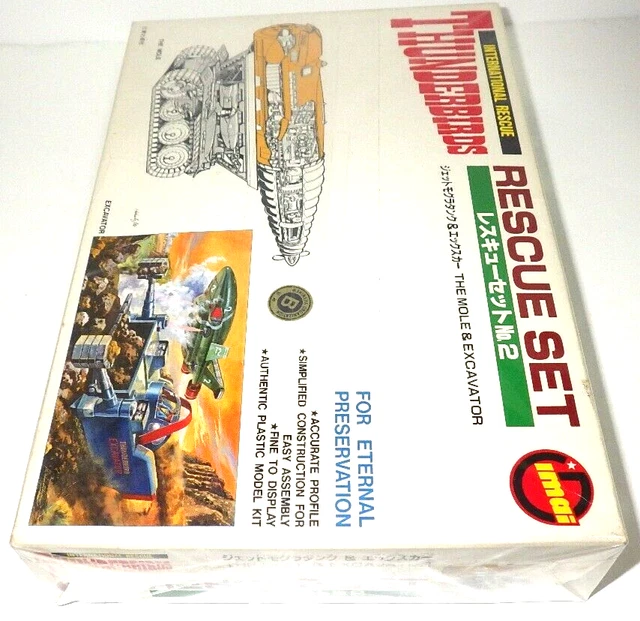 IMAI THUNDERBIRDS INTERNATIONAL rescue set n°2 THE MOLE & EXCAVATOR ...