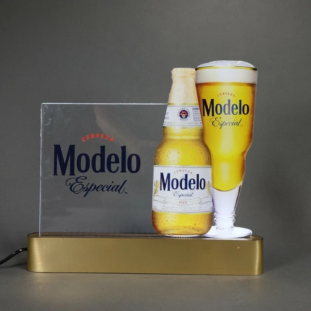 RARE CERVEZA MODELO Especial LED Lighted Counter Sign Great condition ...