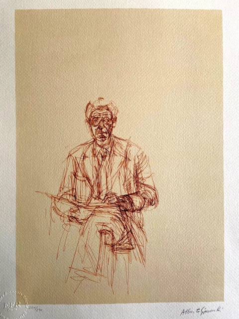 ALBERTO GIACOMETTI LITHOGRAPHY 'Self-Portrait' 1961- (Amedeo Modigliani ...