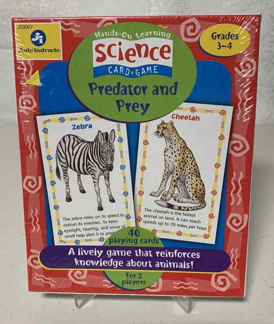 VINTAGE JUDY INSTRUCTO Science Card Game Predator And Prey Grades 3-4 £ ...