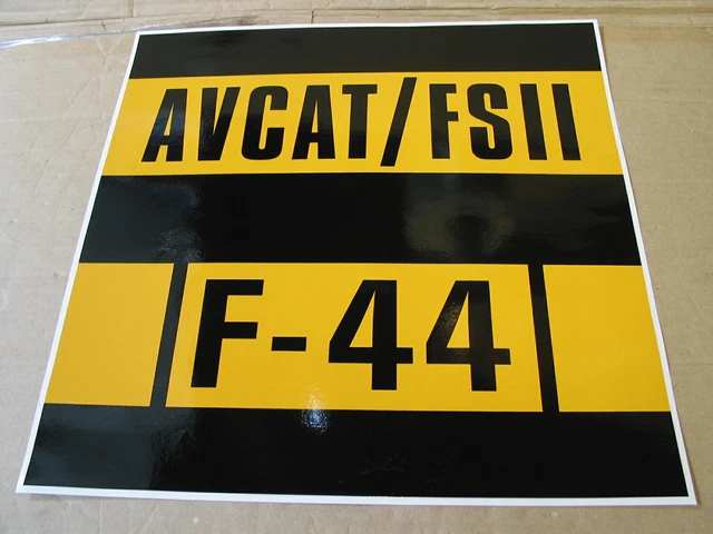 RAF MILITARY Aviation Warning Sticker Aviation Fuel Aircraft Scotchcal ...