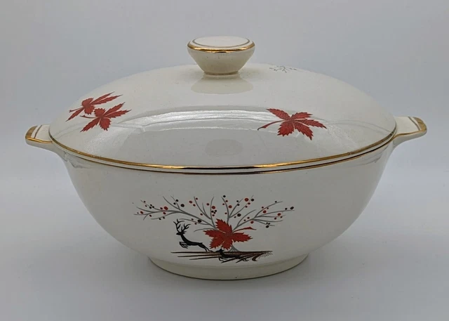 MCM ALFRED MEAKIN Alfred Meakin GLO WHITE Tureen "Christmas Pheasant ...