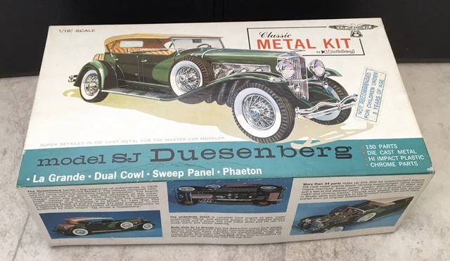 VINTAGE CLASSIC METAL Model Kit By Hubley Duesenberg Pewter Body Real ...