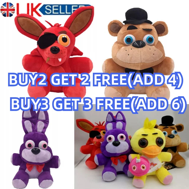 FNAF FIVE NIGHTS at Freddy's Plushie Toy Plush Doll Bear Foxy Bonnie ...