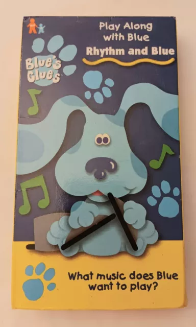 Blues Clues Rhythm And Blue Vhs Video Tape 1999 Play Along With Blue