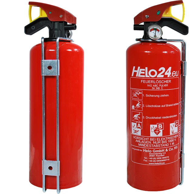 FEUERLÖSCHER 1KG PULVERLÖSCHER ABC Halterung Autofeuerlöscher KFZ Auto 1LE A1 5x EUR 80,00 ...