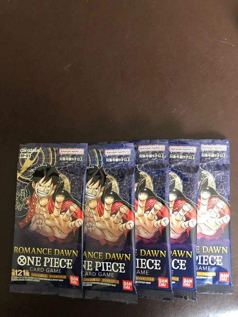 BANDAI ONE PIECE card game Romance Dawn OP01 - SET 5x Bustine sigillate JAP 🔥💥 EUR 16,90 ...