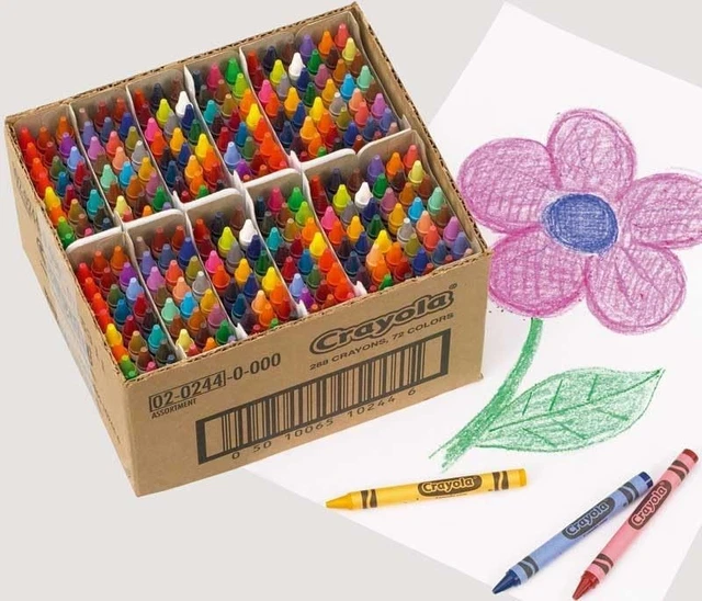 CRAYOLA 288 ASSORTED Crayons Classpack, 72 colours £40.99 - PicClick UK