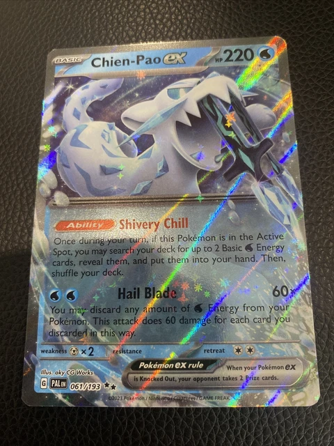 CHIEN-PAO EX HOLO Ultra Rare 061/193 Pokemon Card Paldea Evolved NM 61/ ...