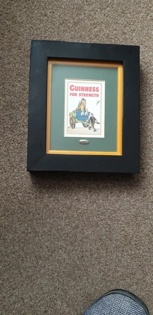 GUINNESS ADVERTISING COLLECTABLE GUINNESS FOR STRENGTH in a 20x23 cms ...