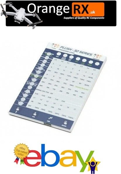 TURNIGY BÜRSTENLOS PLÜSCHTIER-32 Serie ESC Programmierkarte Rev 1.1.0 ...