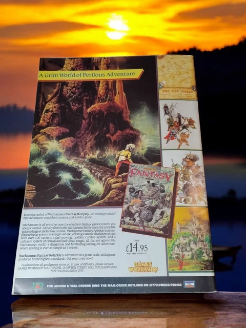 🔥GW WHITE DWARF #85 "Warhammer FRP, RuneQuest Adventure, Pendragon" Mag ...
