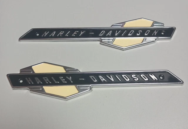 HARLEY DAVIDSON PANHEAD Fuel Tank Emblems 63-65 Xlch 61777-63T 61782 ...