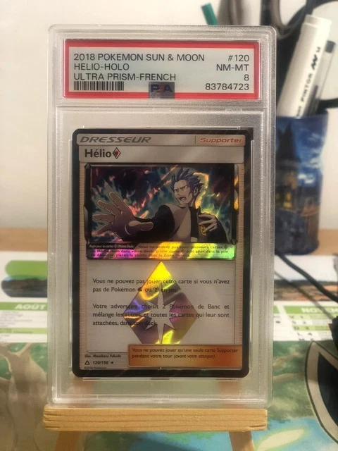 CARTE POKEMON- HÉLIO holo prisme 120/156 -Ultra Prisme-FR-Psa8 EUR 20 ...