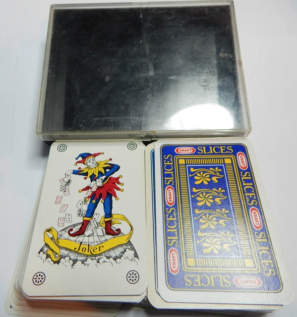 VINTAGE DOUBLE DECK Of Kraft Slice Playing cards £10.71 - PicClick UK