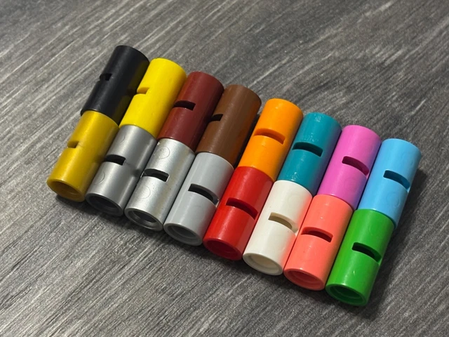 LEGO 62462 TECHNIC Pin Connector Round 2L with Slot Select Colour Pack ...