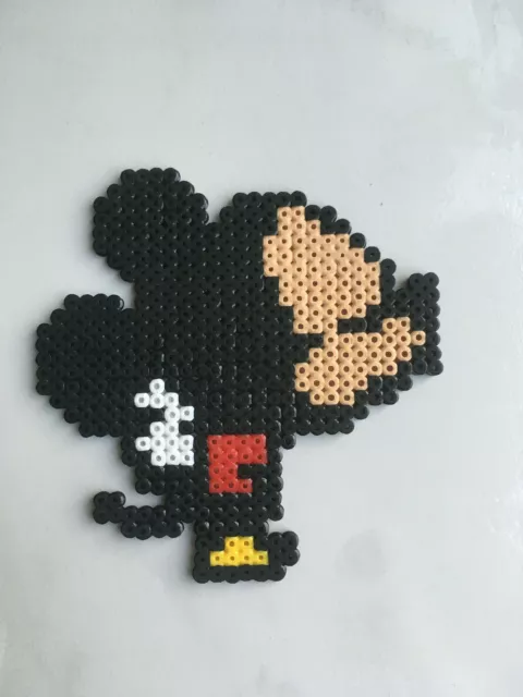 Pixel Art Perles A Repasser Mickey Qui Fait Un Bisou £306 Picclick Uk