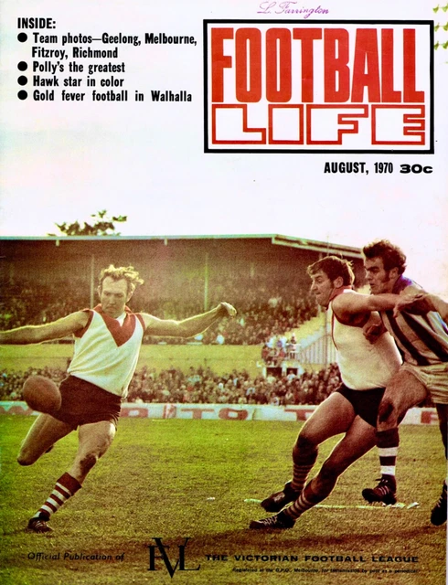 AUG 1970 VFL Football Life Magazine Bob Skilton Brownlow South ...