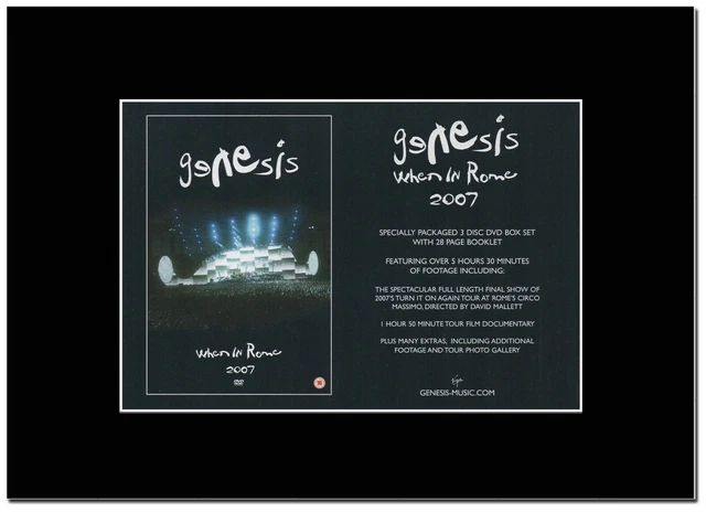 GENESIS - WHEN in Rome - A4 matt montiert Magazin Kunstwerk EUR 12,44 ...