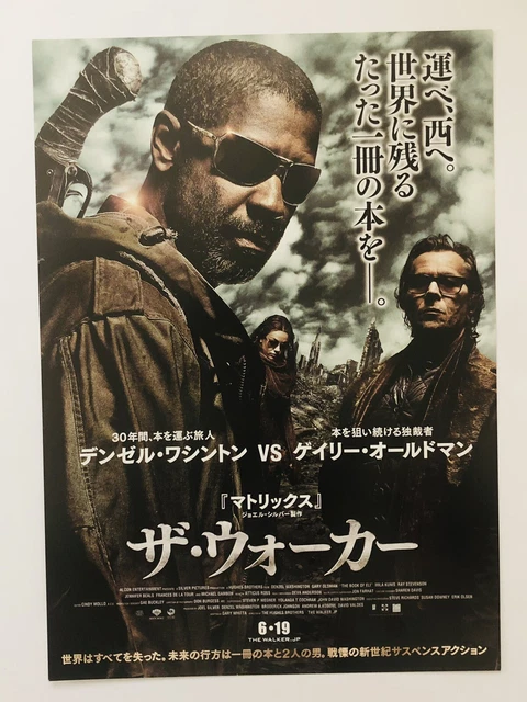 LE LIVRE D'ELI 2 Types/Set Denzel Washington JAPAN CHIRASHI Affiche De ...