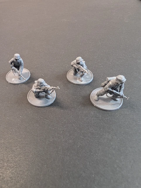 BOLT ACTION - 4x German Infantry Assembled - Not Painted - WW2 Figures ...