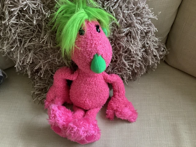 VINTAGE 2001 TOMY Jim Henson The Hoobs Tula Pink Soft Toy Talking Plush ...