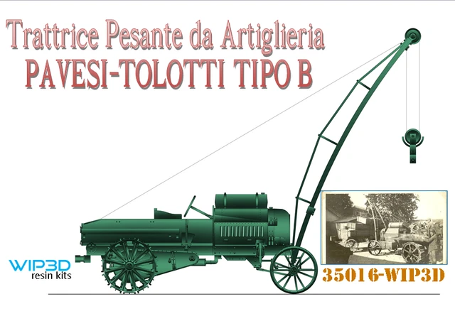 TRACTEUR LOURD DE Artillerie Pavesi-Tolotti Type “B” Avec Crane 35016 ...